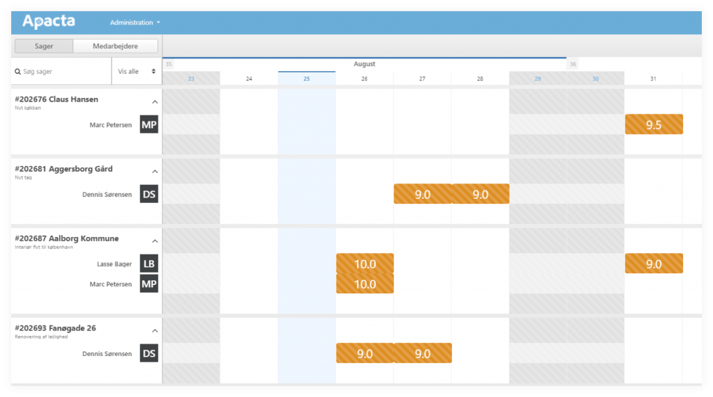Funktioner - Ordrestyring og Kvalitetssikring til Håndværkere - Apacta.com